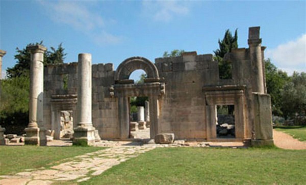 The Ancient Baram synagogue. Photo: Yaakov Shkolnik Baram forest. Photo ...